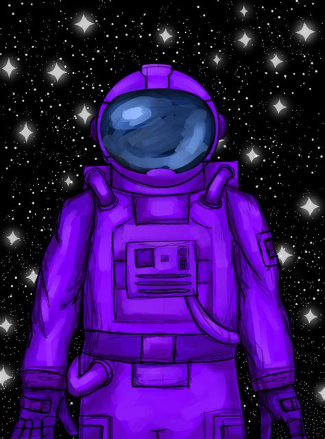 Artstation Purple Astronaut