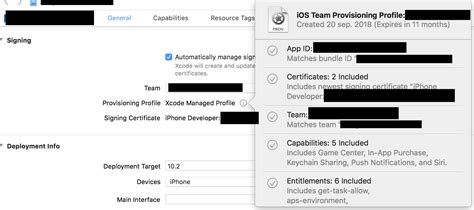 Ios Xcode 10 A Valid Provisioning Profile For This Executable Was