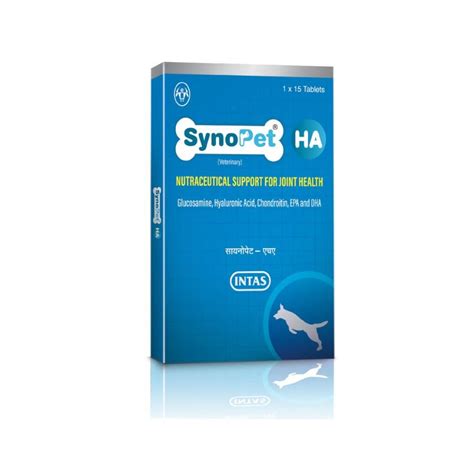 Intas Synopet Ha Joint Supplement For Dogs 15 Tabs Vetlive