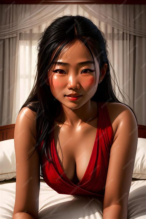 premium ai image burma sexy woman in bed ai generative