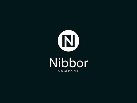 Diseño de logotipo de letra n logotipo de tipo n con círculo plantilla de diseño de logotipo