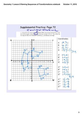 Geometry Lesson Naming Sequences Of Transformations PDF Worksheets Library