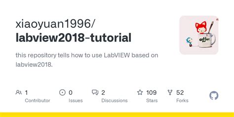 Github Xiaoyuan1996 Labview2018 Tutorial This Repository Tells How