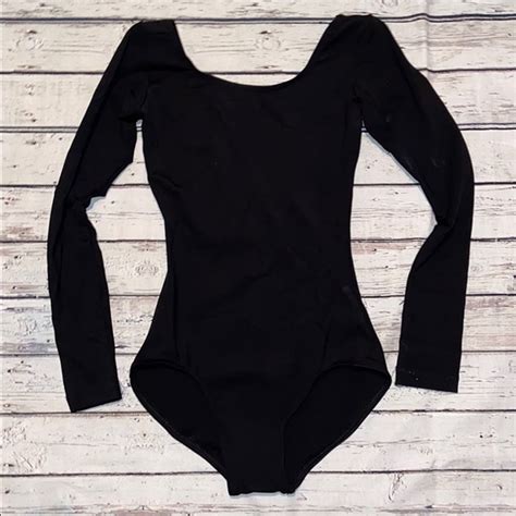 Capezio Other Plain Black Long Sleeve Capezio Leotard Poshmark