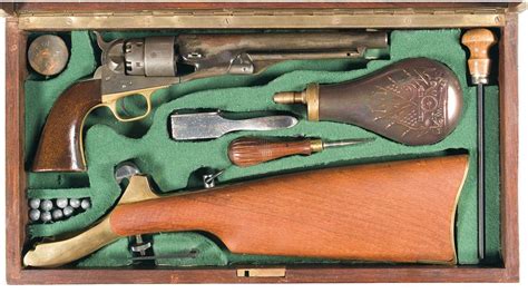 Cased Us Army Contract Civil War Colt Model 1860 Army Revolver With
