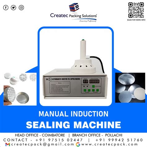 Manual Induction Sealing Machine At ₹ 8500 इंडक्शन सीलिंग मशीन In Coimbatore Id 2851182171497
