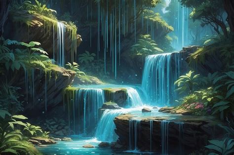 Premium Photo Binary Code Bliss Cascade