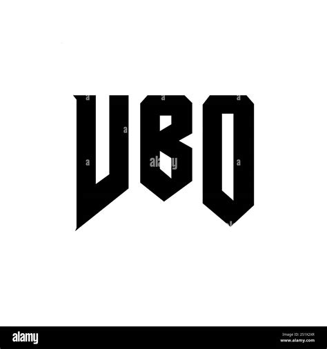 VBO Letter Logo Design For Technology Company VBO Logo Design Black And White Color Combination