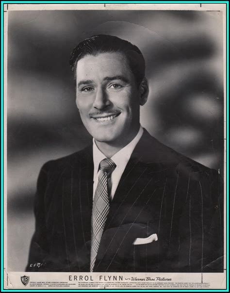 Errol Flynn Australian Actor Original Vintage Portrait 1940s