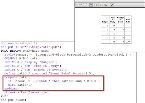 Solved Proc Report How To Hide Cells From Report Sas Support