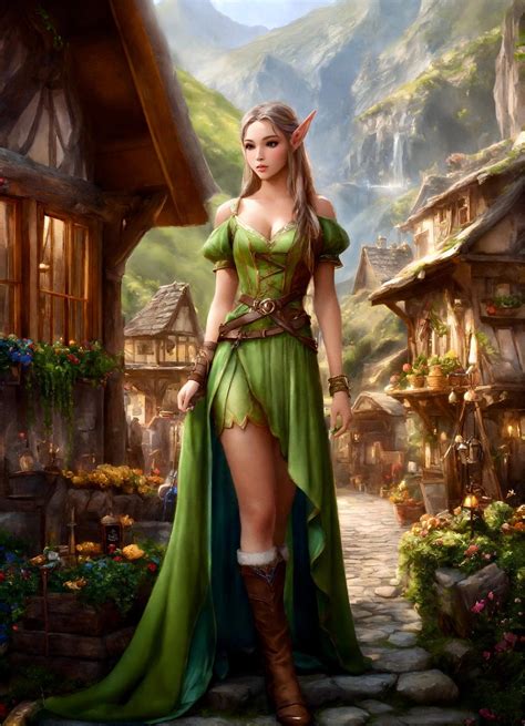 Download Ai Generated Elf Woman Royalty Free Stock Illustration