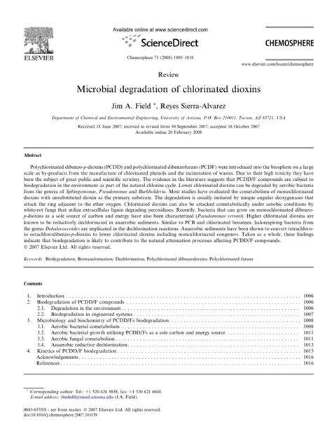 Enzyme Pdf Polychlorinated Dibenzodioxins Biodegradation