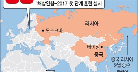 그래픽 중국 군함 러시아 해군과 합동훈련 위해 발트해 사상 첫 진입