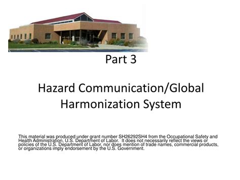 PPT Part Hazard Communication Global Harmonization System PowerPoint Presentation ID