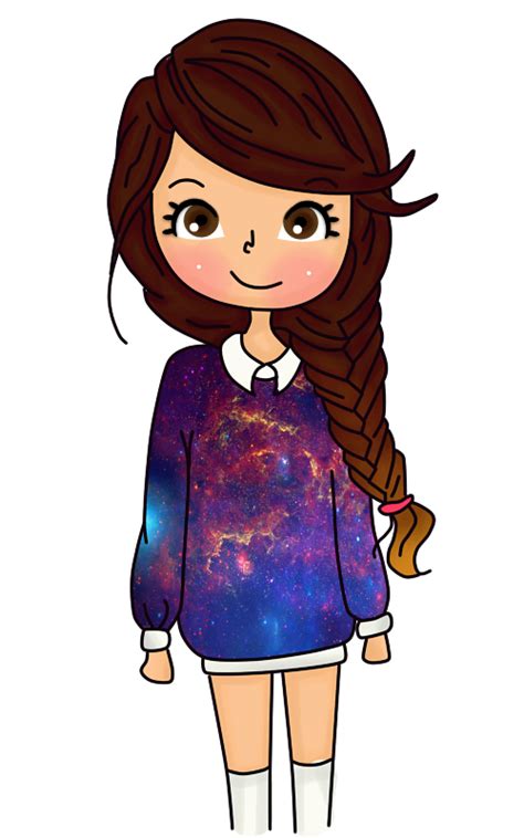 Kawaii Girl Drawings Cartoon Drawings Easy Drawings Tumbler Drawings Oblyvian Girls Dibujos