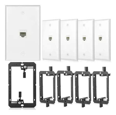 Placa De Pared Ethernet Rj45 Cat6 Jack Keystone Jack Ou Cuotas Sin