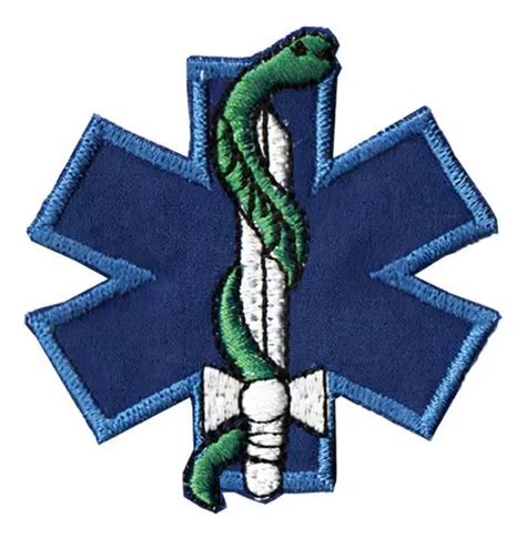 Patch Bordado Resgate Azul Fecho De Contato MercadoLivre