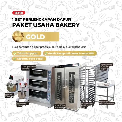 Daftar Paket Usaha Bakery BEST SELLER REVON