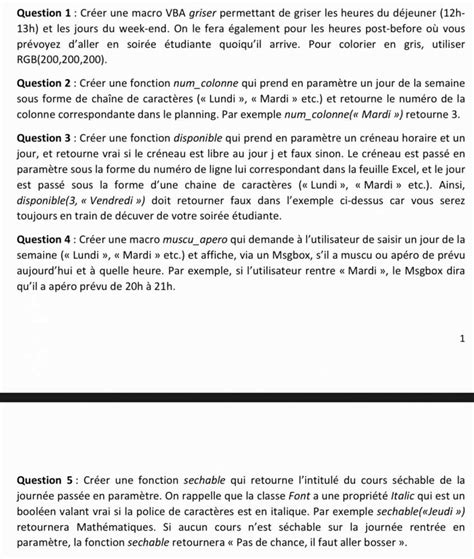 Apprentissage Vba