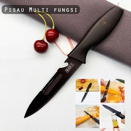 Jual Pisau Dapur Stainless Knife Anti Lengket Tajam Memotong Daging