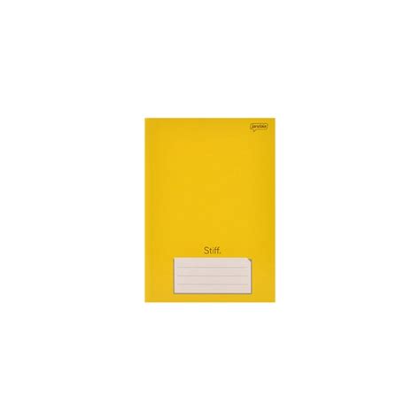 Caderno Brochura 1 4 Capa Dura Stiff 96 Folhas Amarelo Maravilhas Do