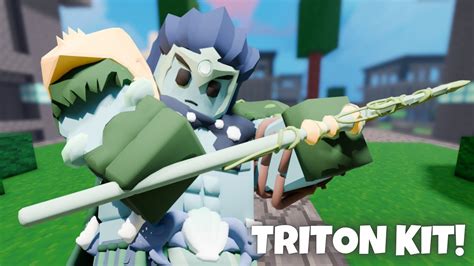 Using The Triton Kit Roblox Bedwars Youtube