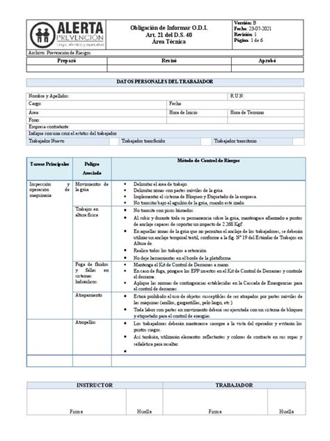 211 Acta Odi Modelo Vesión B Pdf Causas De La Muerte