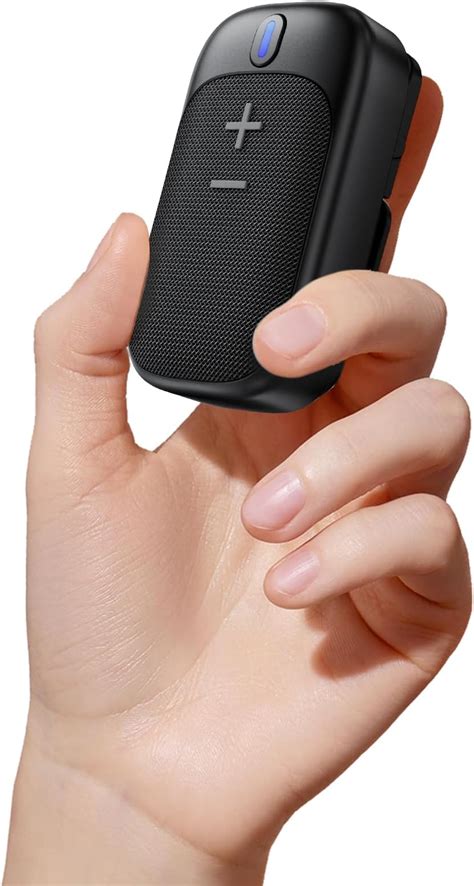 Lenrue Wearable Bluetooth Speaker Ipx5 Water Resistant Magnetic Clip On Wireless Portable Mini