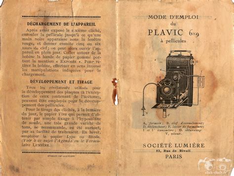 Planchon Plavic Appareils Photo Click Clack