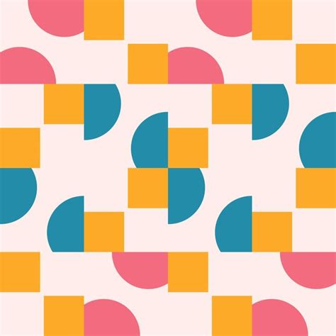 premium vector geometric shape seamless pattern