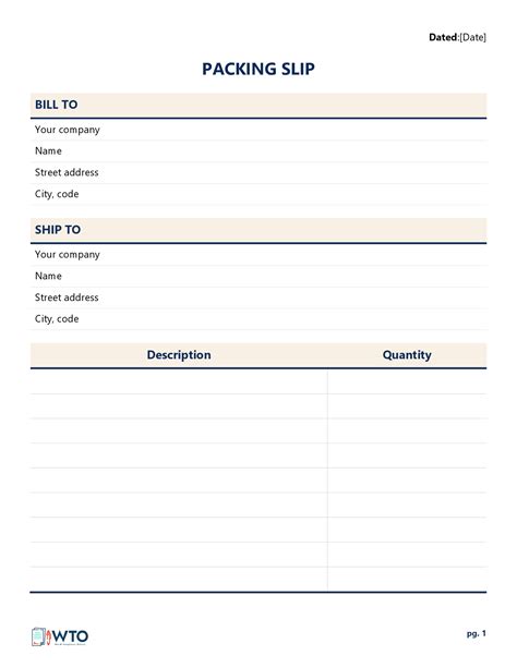 12 Free Packing Slip Templates Word Excel