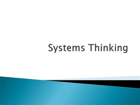 PPT Systems Thinking PowerPoint Presentation Free Download ID