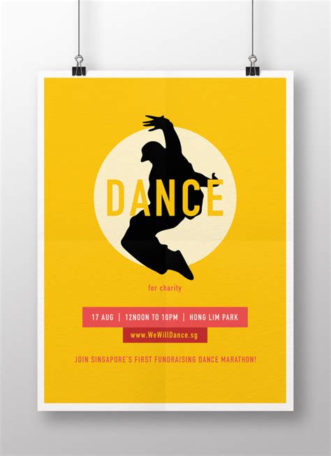 Event Design We Will Dance Minimalist Dance Poster Colorful Dance