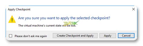 استفاده از Checkpoints برای بازگشت ماشین مجازی به حالت قبلی در Hyper V