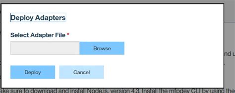 Create The Adapter Application For Mobilefirst Project
