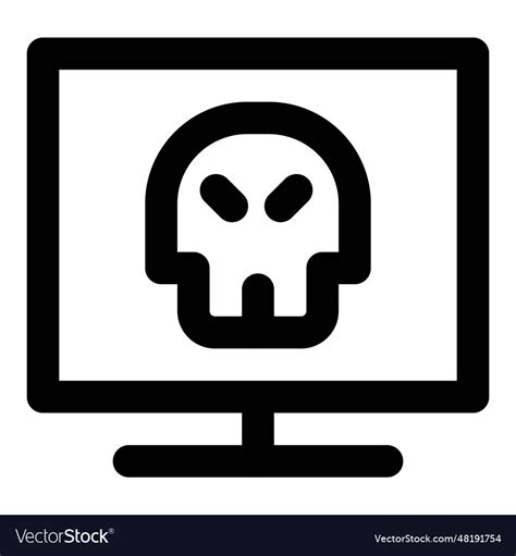 Malicious Software Placed On The System To Commit Vector Image