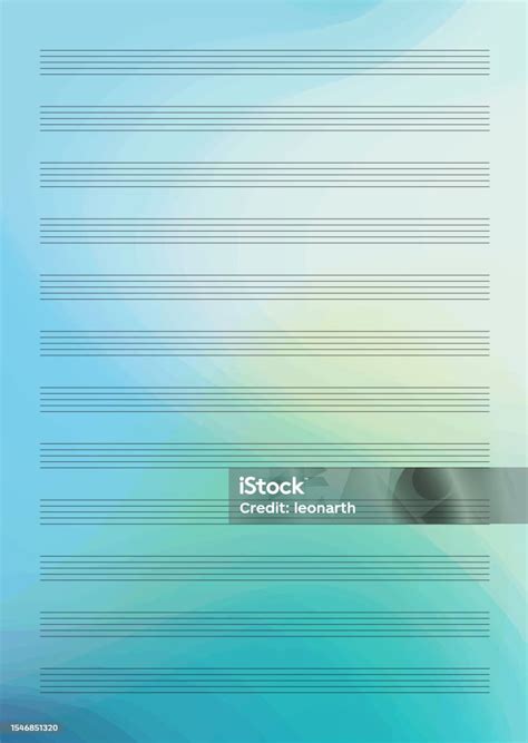 Kertas Catatan Untuk Not Musik Template A4 Kosong Ilustrasi Stok Unduh Gambar Sekarang Istock