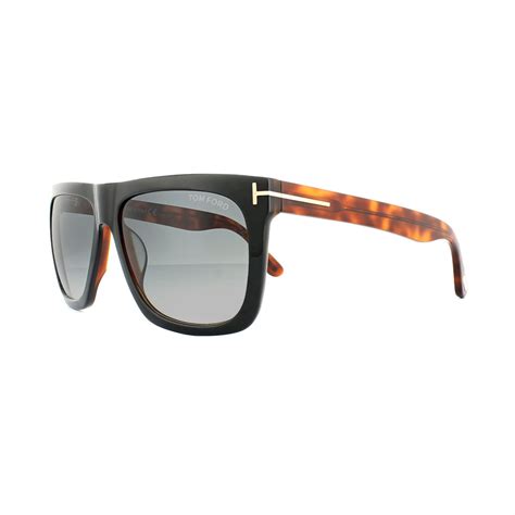 Tom Ford Morgan Sunglasses Black Gray Signature Designer