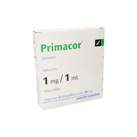 Farmacia Nbio Primacor 1 Mg 1 Ml Solución Inyectable 3 Ampolletas Envíos A Todo México