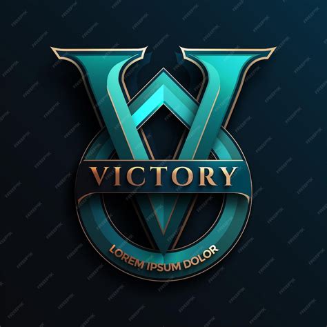 Premium Vector Vector Victory Esport Illustration Logo In Dark Blue Bacground Style