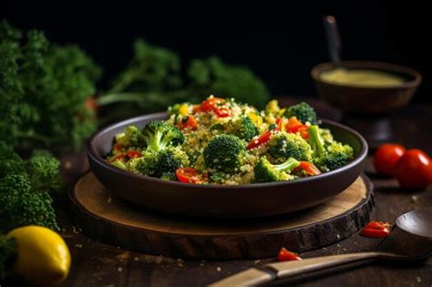 Premium Photo Detox Quinoa Vegetable Stir Fry