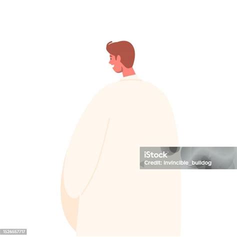 교회 예배 중에 주의 깊게 서 있는 남자의 뒷모습 정중하고 엄숙한 자세를 보여주는 모습 관광객에 대한 스톡 벡터 아트 및 기타