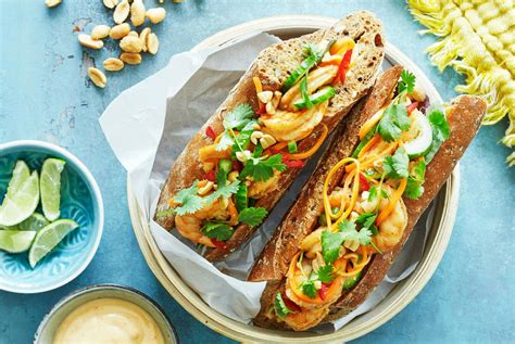 Bahn Mi Vietnamesisk Sandwich Med Rejer Iform Dk