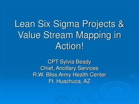 PPT Lean Six Sigma Projects Value Stream Mapping In Action PowerPoint Presentation ID