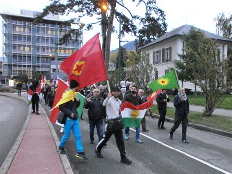 À Annecy Manifestation De Soutien Au Peuple Kurde Agressé Par Trump Et