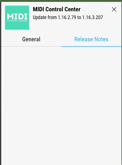 No Release Notes For Midi Control Center Update Arturia Software