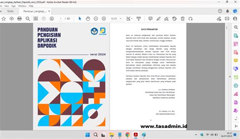 Update Dapodik Versi 2024 Untuk Tahun Pelajaran 2023 2024