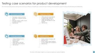 Testing Case Scenarios For Product Development PPT PowerPoint