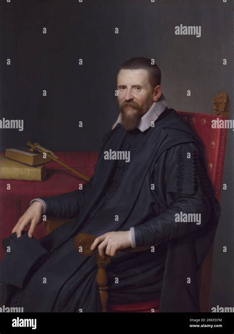 Portrait Of Suitbertus Purmerent 1631 By Willem Van Der Vliet Stock