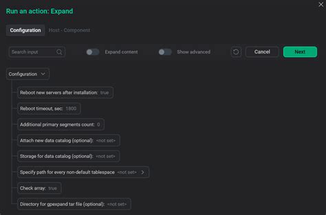 Overview Of Adb Cluster Actions Available Via Adcm Adb Arenadata Docs